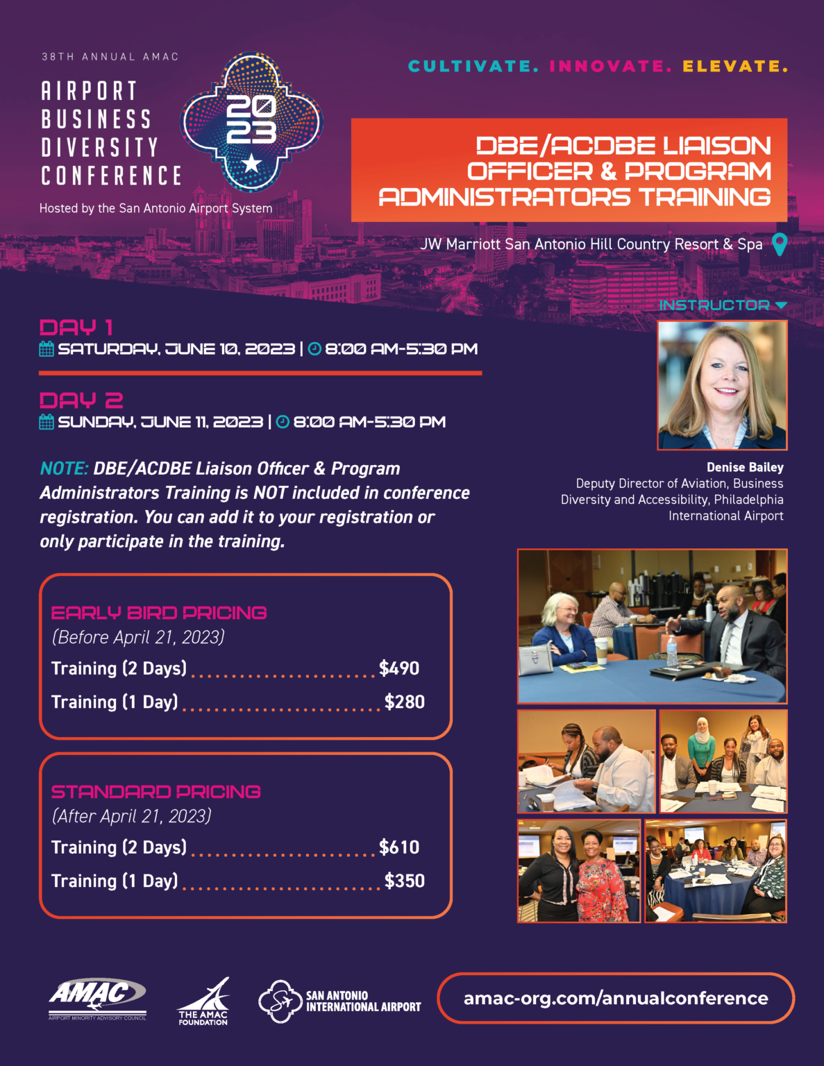 Schedule - 2023 AMAC Airport Business Diversity Conference
