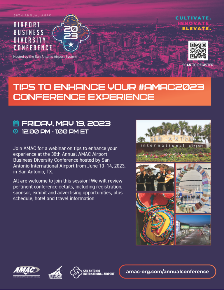 Schedule - 2023 AMAC Airport Business Diversity Conference